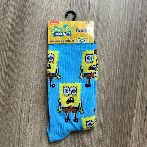 Underwear & Socks | Nickelodeon Spongebob Crew Socks Men | Poshmark